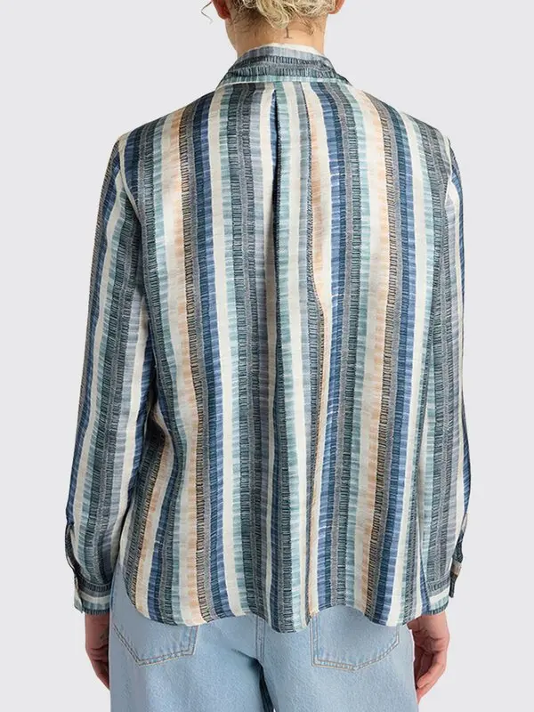 Momoni Silk Shirt With Ethnic Print