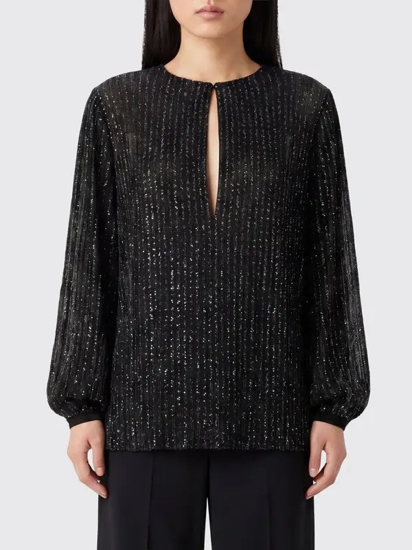 Missoni Sequined Lurex Jersey Blouse - Black