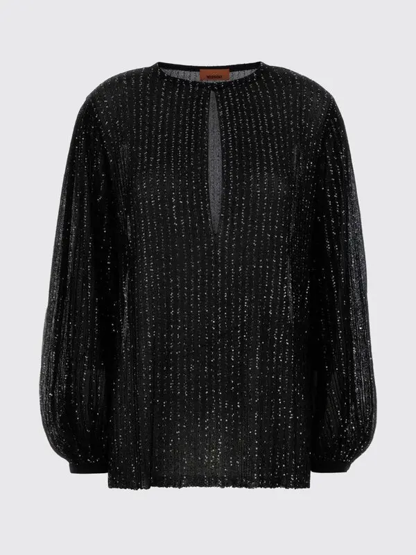 Missoni Sequined Lurex Jersey Blouse - Black