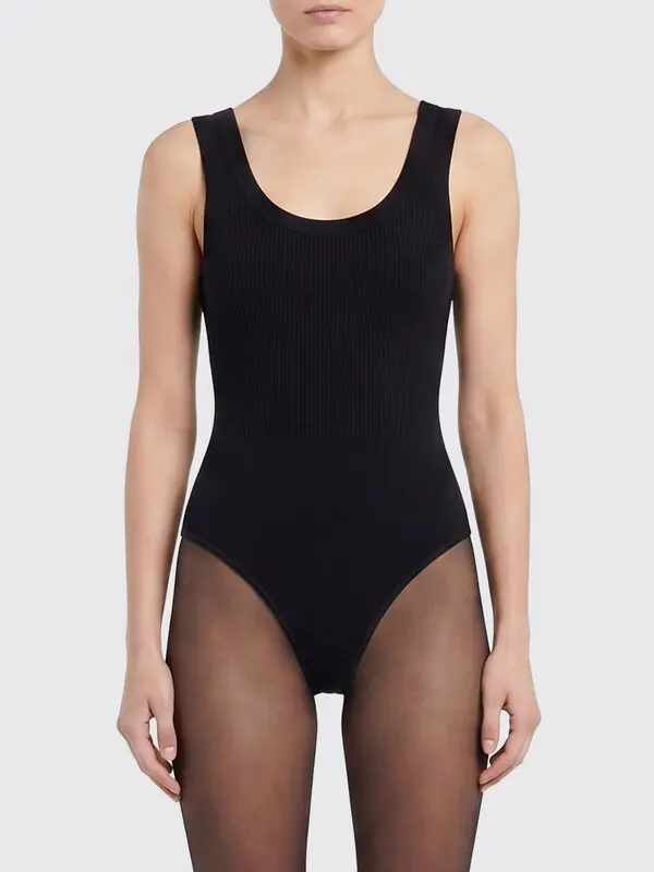 Alaïa Ribbed Viscose Bodysuit