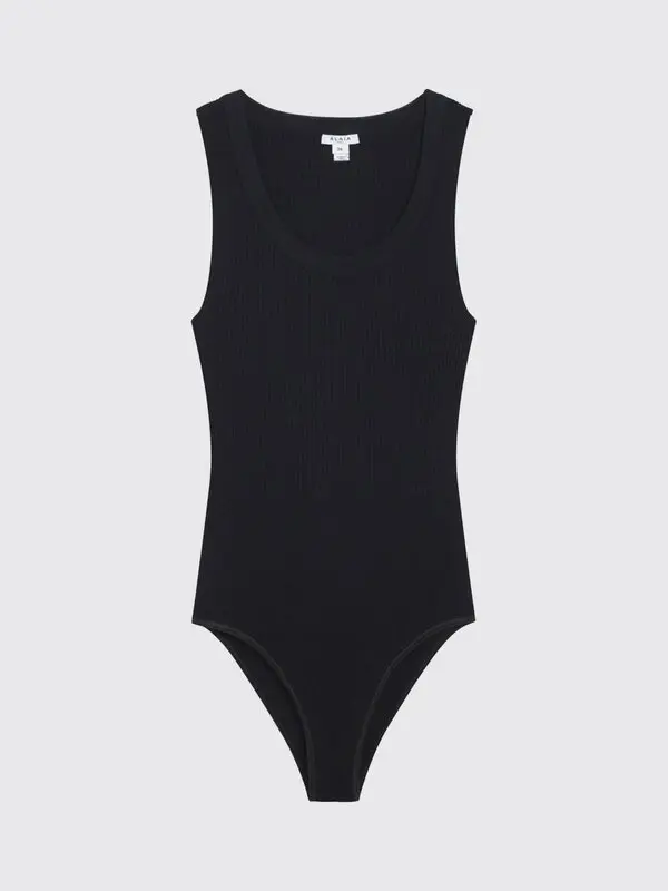 Alaïa Ribbed Viscose Bodysuit