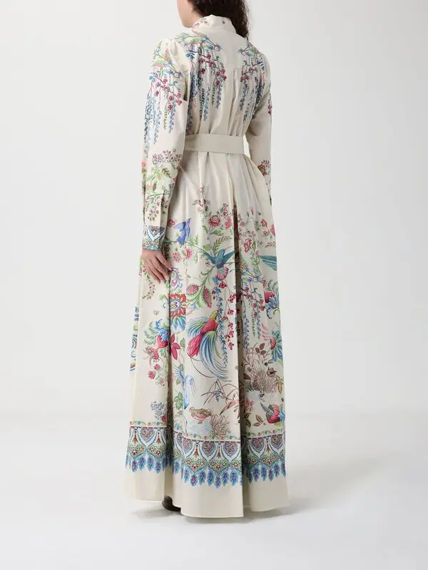 Etro Poplin Shirt Dress With Print