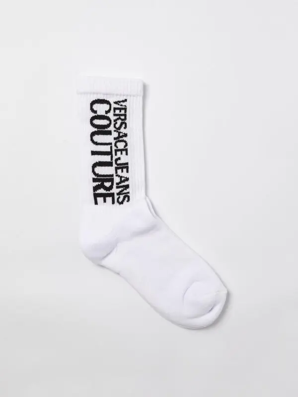 Versace Crew Socks - White