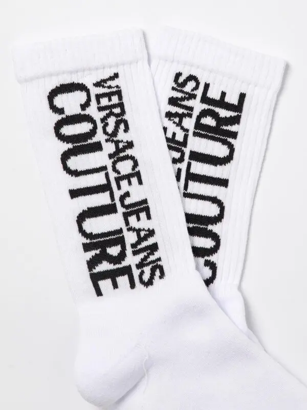 Versace Crew Socks - White