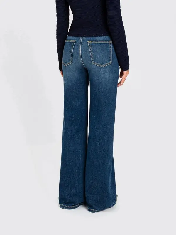 TWINSET Stretch Wide Leg Jeans