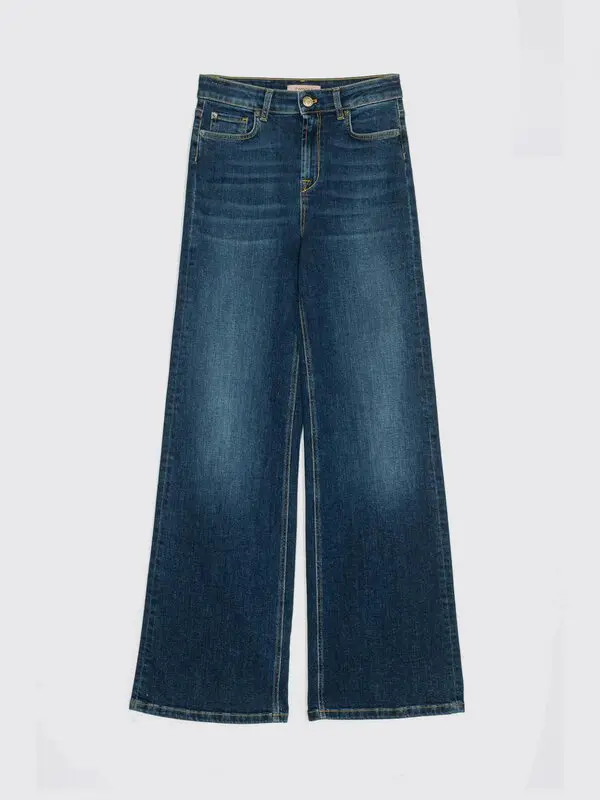 TWINSET Stretch Wide Leg Jeans