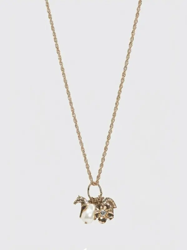 TWINSET Brass Necklace With Pearls And Crystals