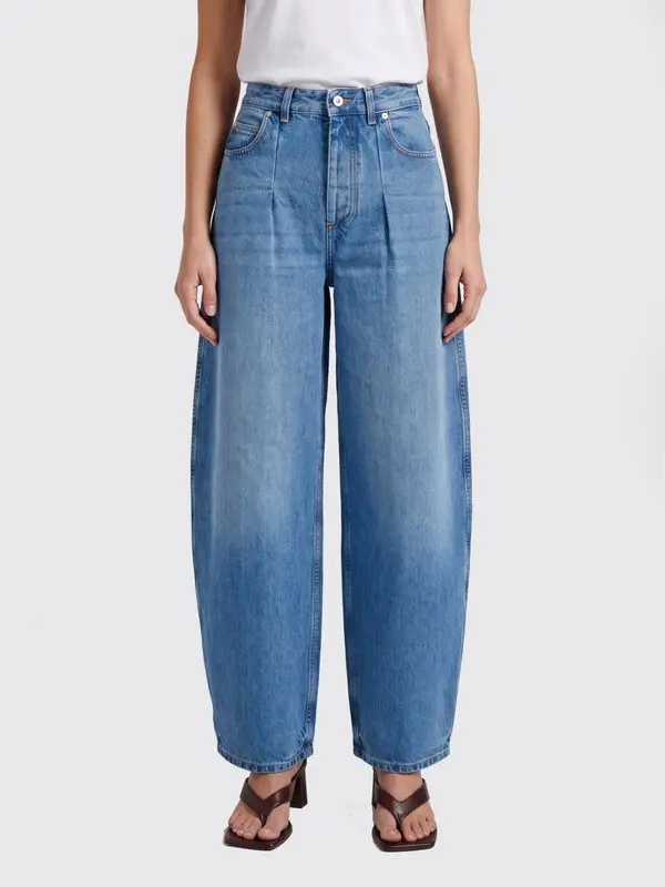 Jacquemus Le De-nîmes Ovalo High-waisted Wide-leg Jeans - Blue