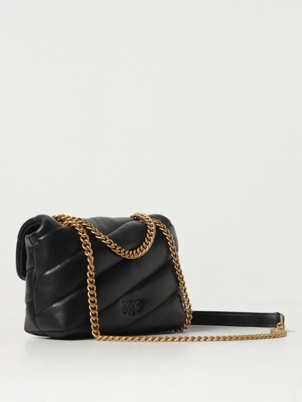 Pinko Quilted Leather Mini Bag With Chain Strap