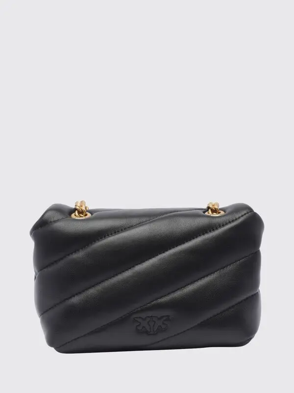 Pinko Quilted Leather Mini Bag With Chain Strap