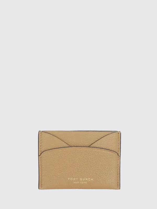 Tory Burch Romy Hammered Leather Credit Card Holder