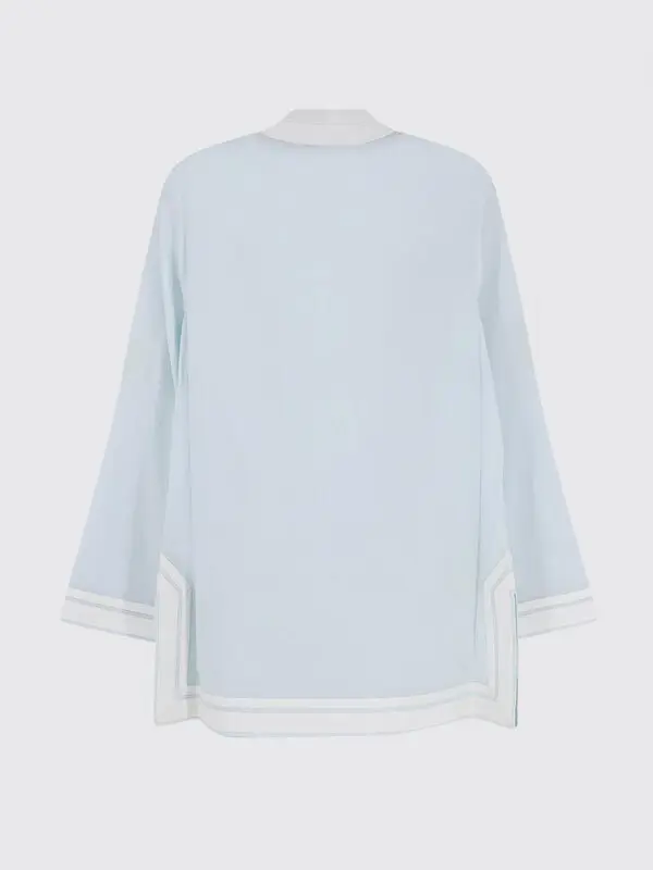 Tory Burch Long Sleeve Tunic Dress - Blue 1
