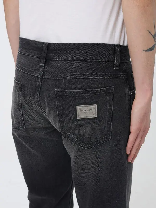 Dolce & Gabbana Cotton Straight Jeans