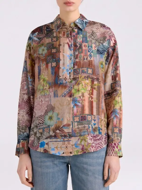 Momoni Printed Silk Shirt