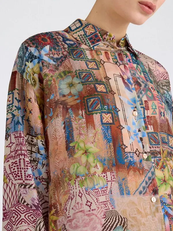 Momoni Printed Silk Shirt