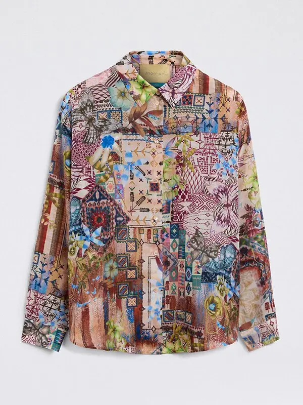 Momoni Printed Silk Shirt
