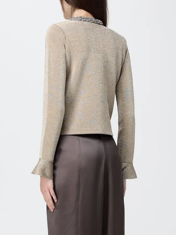 SELF-PORTRAIT Lurex Cardigan With Crystals