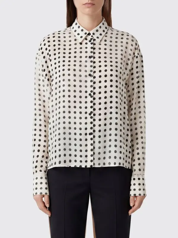 Ermanno Scervino Silk Polka Dot Shirt