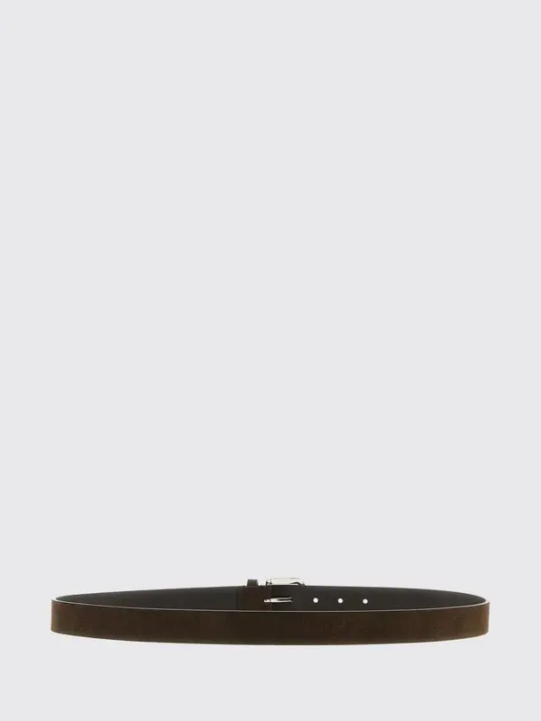 Brunello Cucinelli Suede Leather Belt - Dark