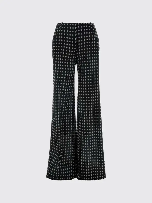 Ermanno Scervino Polka Dot Silk Flared Pants