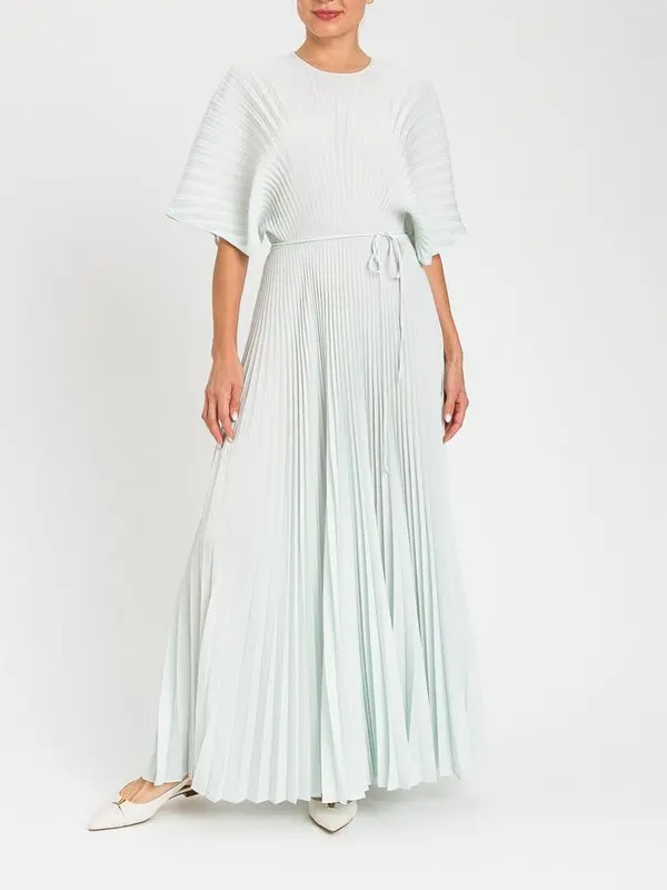 TWINSET Pleated Crêpe Long Dress