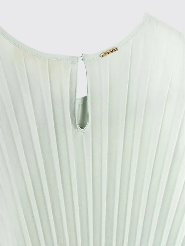TWINSET Pleated Crêpe Long Dress