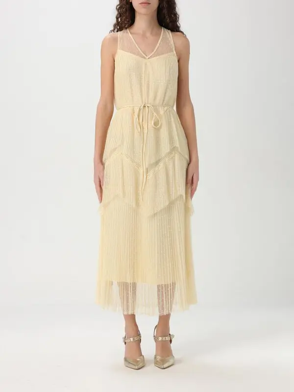 TWINSET Textured Midi Dress