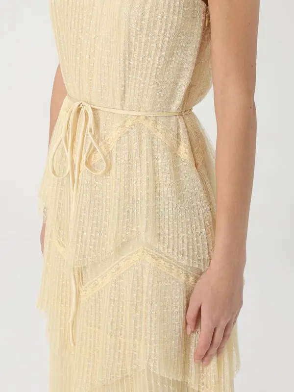 TWINSET Textured Midi Dress