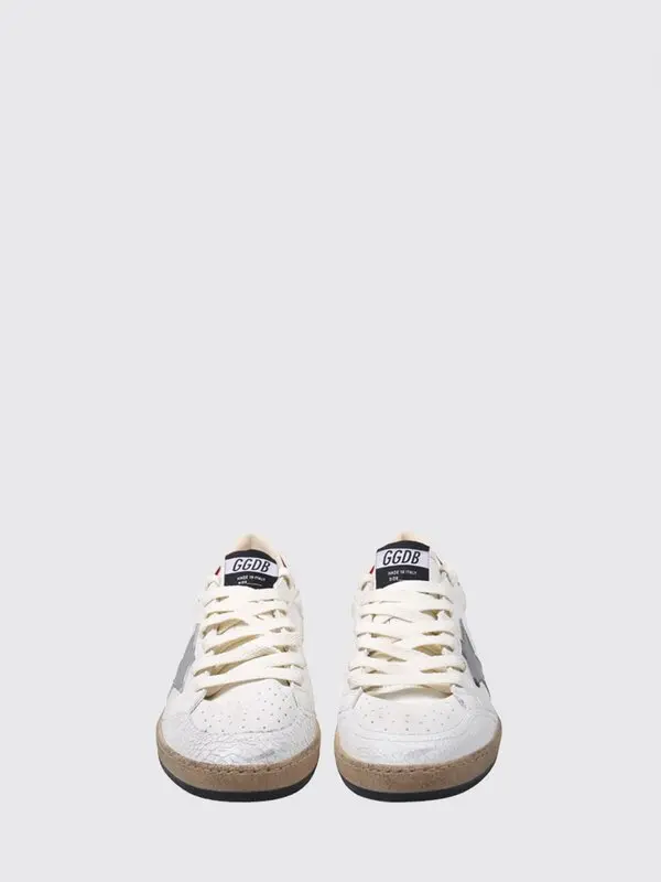 GOLDEN GOOSE Ball Star Leather Sneakers With Crackle-effect Details