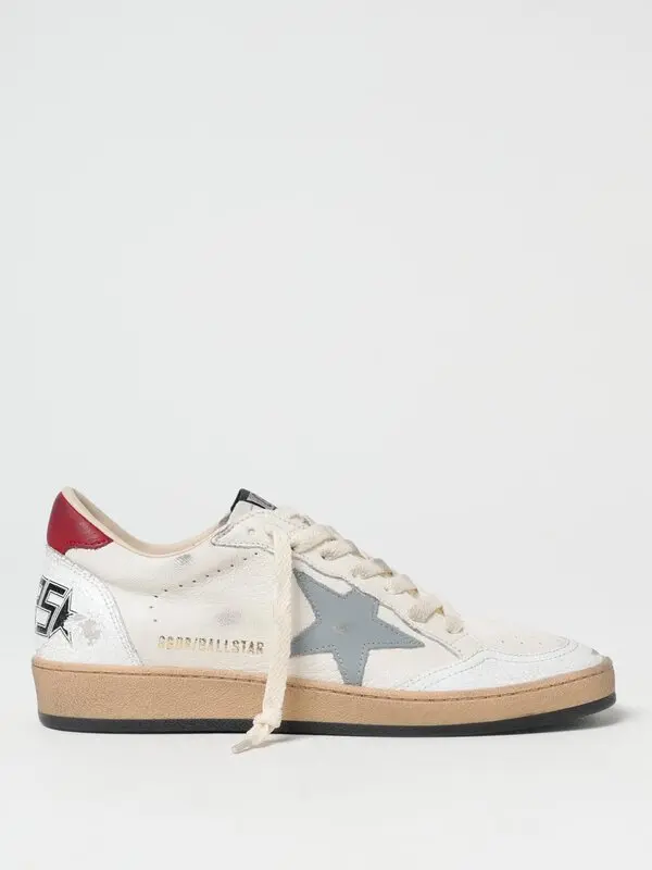 GOLDEN GOOSE Ball Star Leather Sneakers With Crackle-effect Details