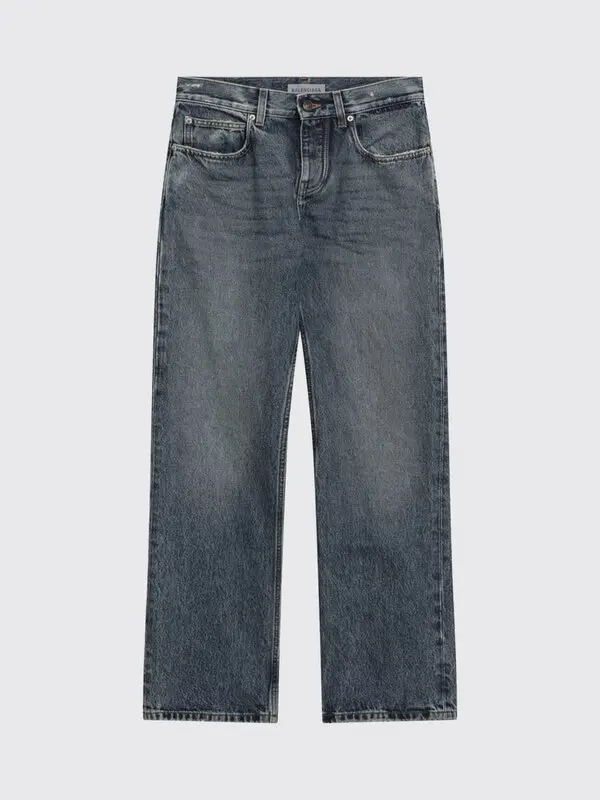 Balenciaga Straight Cotton Denim Jeans