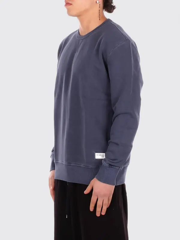 FAY Cotton Crew Neck Sweatshirt - Blue