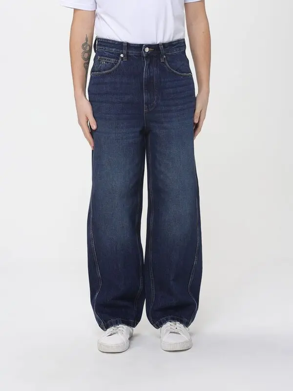 Emporio Armani Wide Leg Stretch Denim Jeans