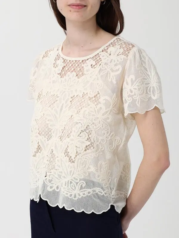 TWINSET Lace Top - White