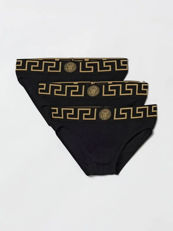 Versace Set Of 3 Stretch Cotton Briefs