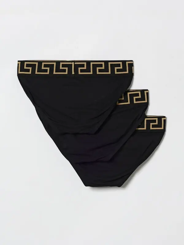 Versace Set Of 3 Stretch Cotton Briefs