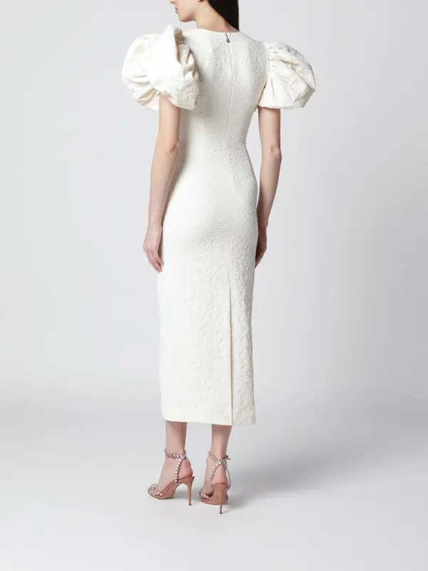 ROTATE BY BIRGER CHRISTENSEN Mesh Midi Dress