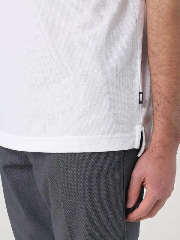 BOSS Cotton Polo Shirt - White