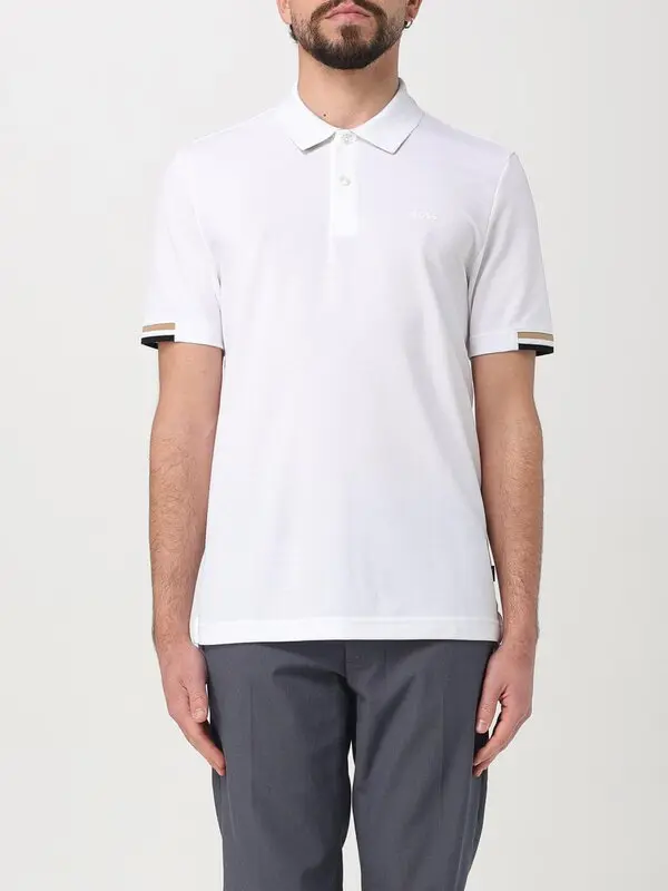 BOSS Cotton Polo Shirt - White
