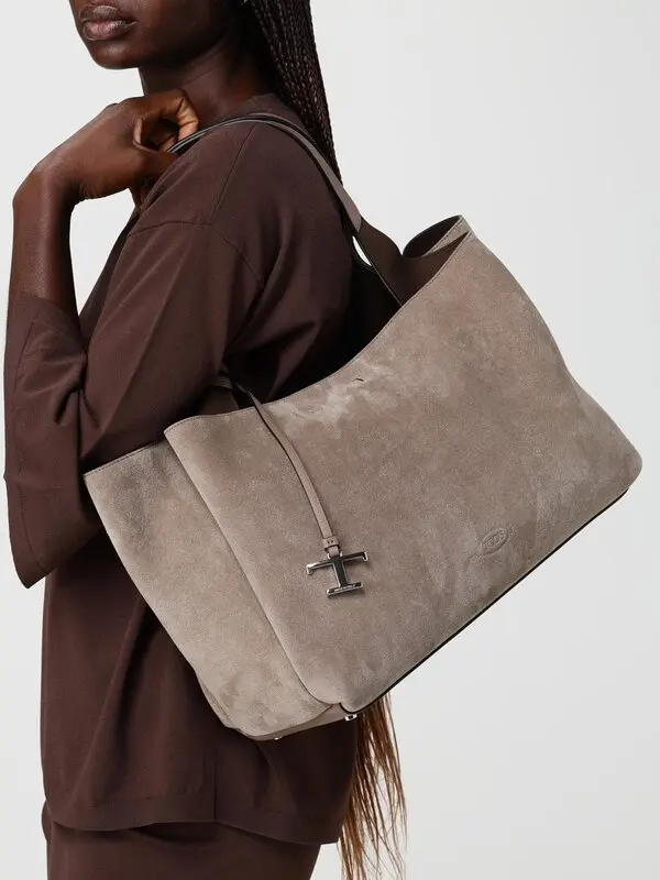 TOD'S Suede Bag - Brown