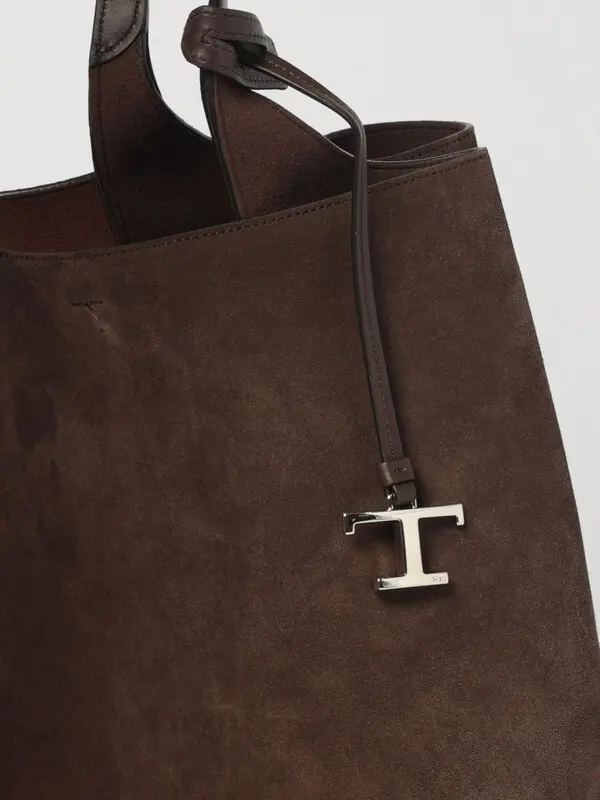 TOD'S Suede Shoulder Bag - Dark