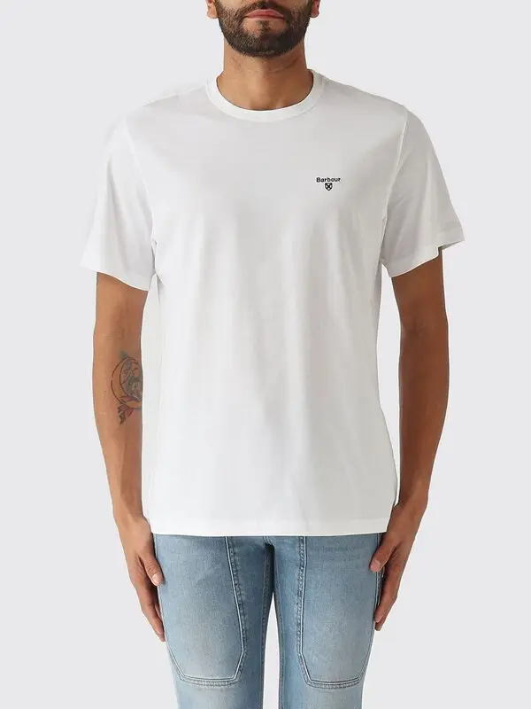 Barbour Cotton T-shirt With Logo - White