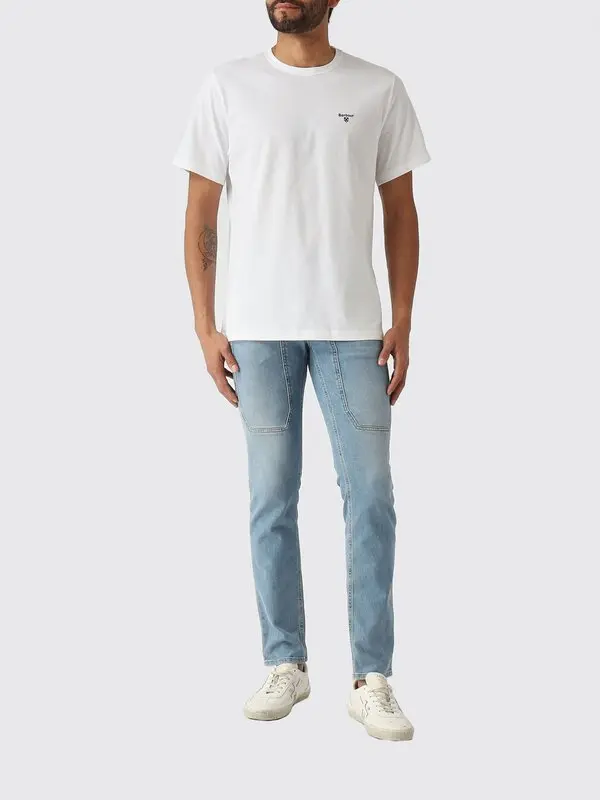 Barbour Cotton T-shirt With Logo - White