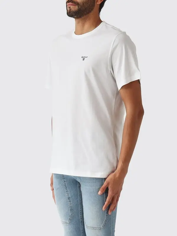 Barbour Cotton T-shirt With Logo - White