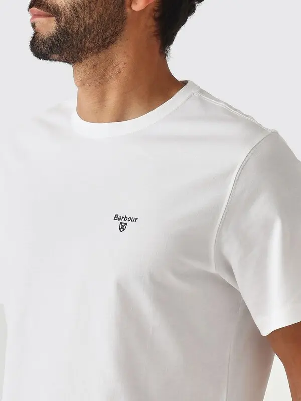 Barbour Cotton T-shirt With Logo - White