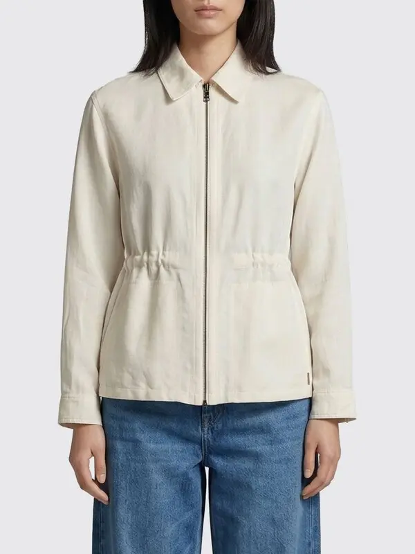 Woolrich Linen Blend Shirt Jacket