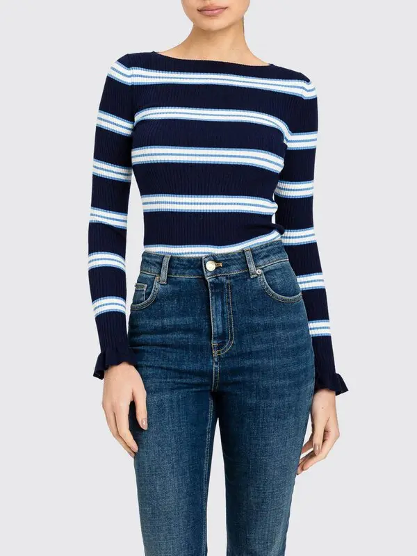 TWINSET Striped Knit Top
