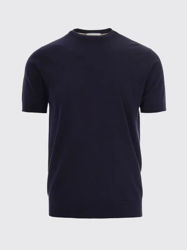 PAOLO PECORA Basic Silk And Cotton Blend Sweater - Blue