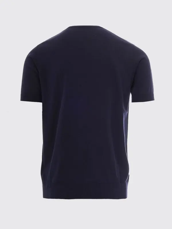PAOLO PECORA Basic Silk And Cotton Blend Sweater - Blue