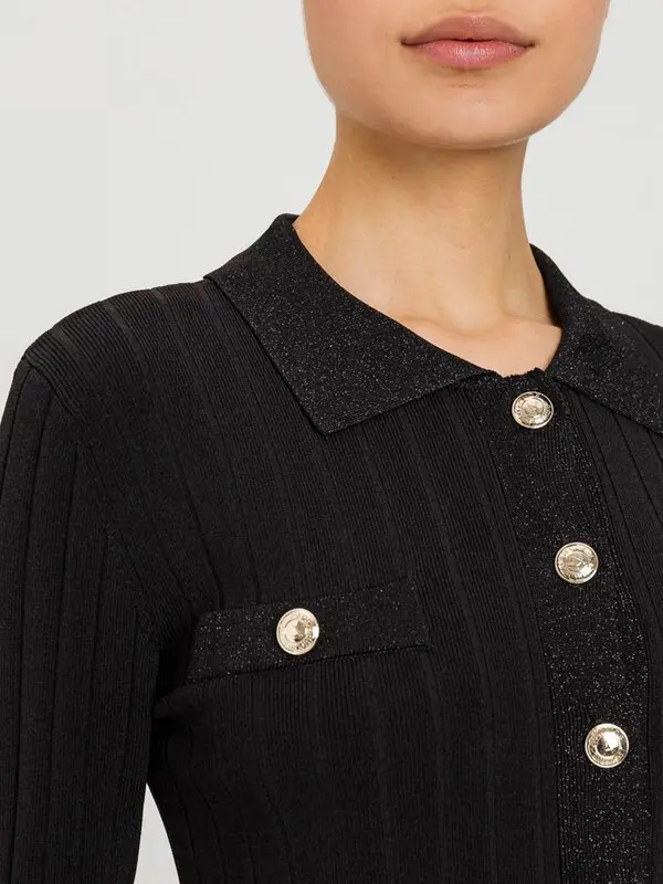 TWINSET Viscose Knit Polo Shirt
